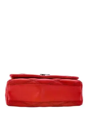 LOUIS VUITTON Go-14 Handbag Malletage Leather Mm Shoulder Bag - Red