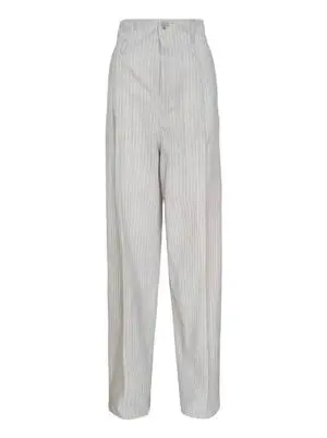 N°21 Striped Wide-leg Trousers - Neutrals