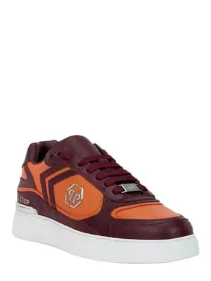 Philipp Plein Low-top Pit-$top Deer Leather - Red