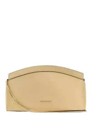 Michael Kors Small Athena Leather Clutch Bag - Neutrals