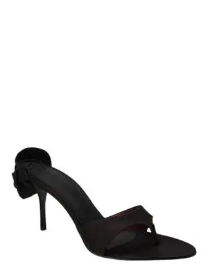 Magda Butrym Rosette-detail Thong Sandals - Black