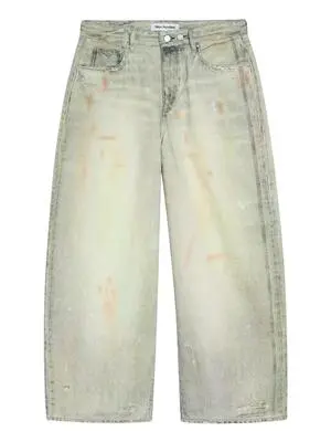 WON HUNDRED Lyon Digital-print Distressed Jeans - Blue