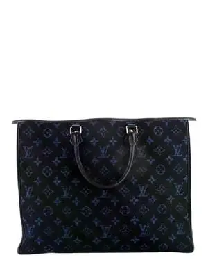 LOUIS VUITTON Grand Sac Bag Monogram Jacquard Tote Bag Blue