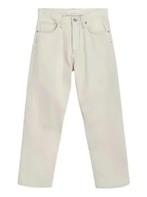 SUNFLOWER Loose Contrast-stitched Jeans - Neutrals
