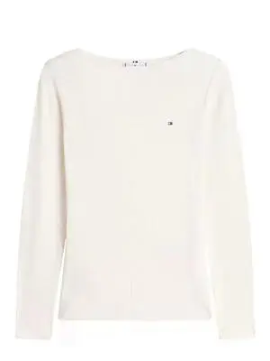 Tommy Hilfiger Boat-neck T-shirt - Neutrals