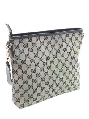 Gucci 2000s Web Stripe Gg Canvas Crossbody Bag - Neutrals
