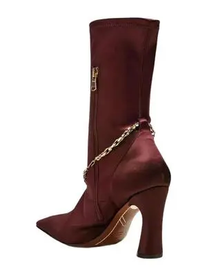 Zimmermann Chain-detail Ankle Boots - Red