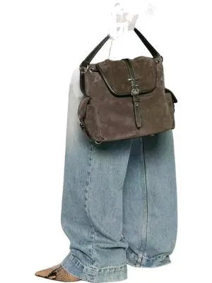 TOD'S Mini Tim Buckle-fastening Tote Bag - Brown