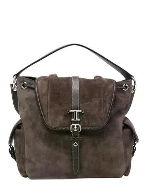 TOD'S Mini Tim Buckle-fastening Tote Bag - Brown