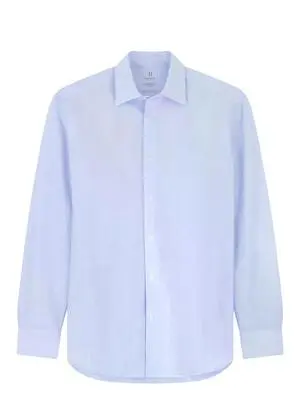 Boggi Milano Polo Shirt Striped Japanese Jersey Regular Fit - Blue