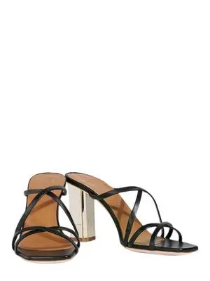 MALONE SOULIERS Libby Crossover Strap Sandals - Black