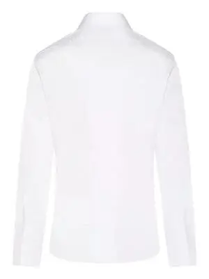 BARBA NAPOLI Spread-collar Long-sleeve Shirt - White