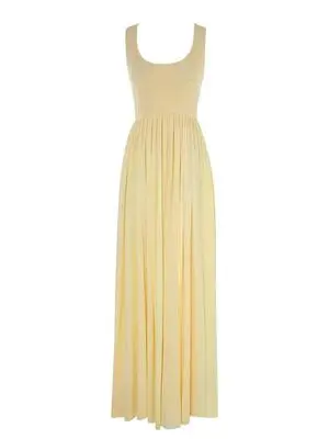 Zimmermann Metallic-jersey Maxi Dress - Neutrals
