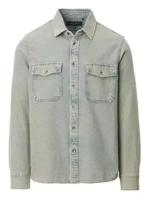 Rag & Bone Button-down Denim Shirt - Blue