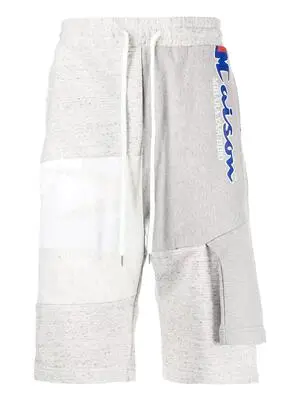 Mihara Yasuhiro Reconstructed Panelled Shorts - Grey