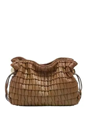 Liu Jo Small Riccy Embossed Bag - Brown