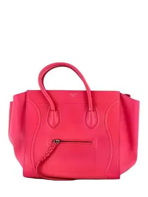 Celine Phantom Bag Grainy Leather Medium Tote Bag Pink