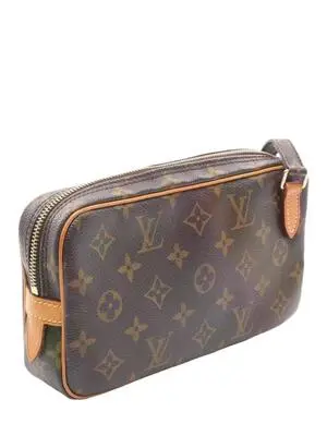 LOUIS VUITTON 2003 Monogram Marly Bandouliere Shoulder Bag - Brown