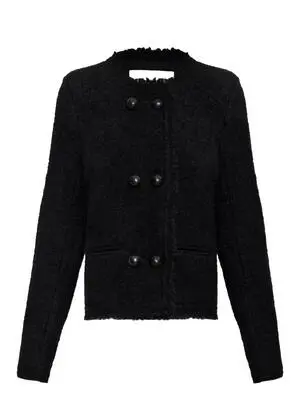 Isabel Marant Étoile Suely Frayed-edge Jacket - Black