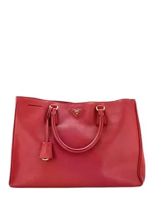 Prada Lux Open Saffiano Leather Large Tote Bag - Red