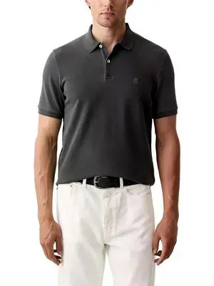 Marc O'polo Logo-embroidered Polo Shirt - Grey