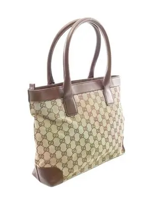 Gucci 2000s Gg Canvas Tote Bag - Brown