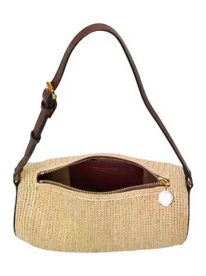 Stella McCartney Logo Barrel Shoulder Bag - Neutrals
