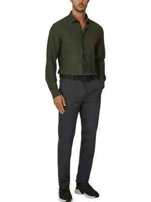 Boggi Milano Trousers In Technical Fabric B Tech - Blue