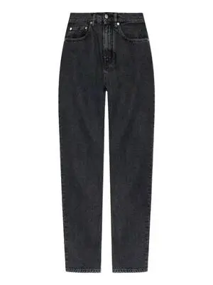 JIL SANDER Button Tapered-leg Jeans - Black