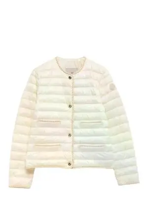 Moncler Braided-trim Quilted Jacket - Neutrals