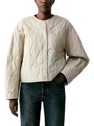 Marc O'polo Quilted Drop-shoulder Jacket - Neutrals