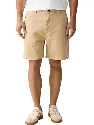 Hurley Logo-patch Zip-pocket Shorts - Neutrals