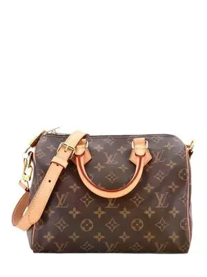 LOUIS VUITTON Speedy Bandouliere Bag Monogram Canvas 25 Satchel - Brown