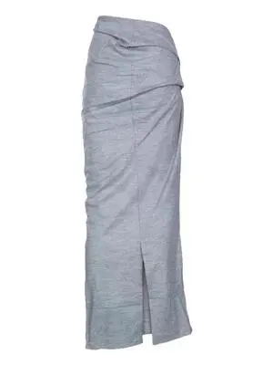 ENTIRE STUDIOS Draped Wool Skirt - Grey