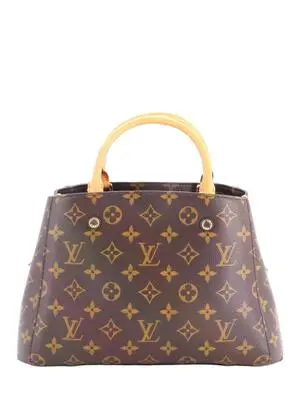 LOUIS VUITTON Montaigne Handbag Monogram Canvas Bb Satchel - Brown