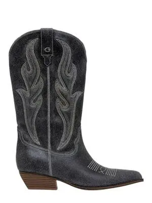 Guess Largena Cowboy Boots - Black