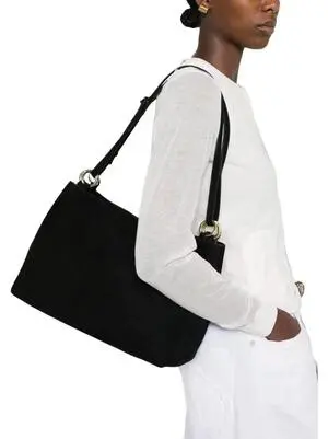 Manu Atelier Eterno Leather Shoulder Bag - Black
