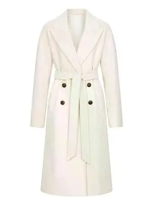 Veronica Beard Belted Double-breasted Coat - Neutrals
