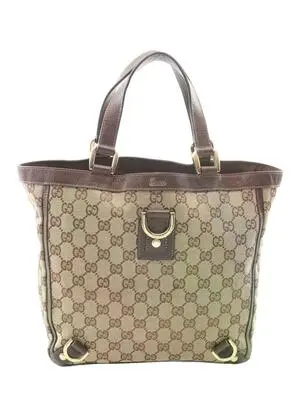 Gucci 2000s Abby Gg Canvas Tote Bag - Neutrals