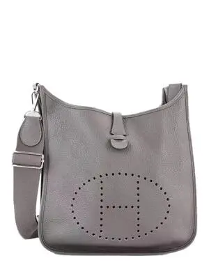 Hermès Evelyne Bag Gen Iii Clemence Pm Crossbody Bag - Grey