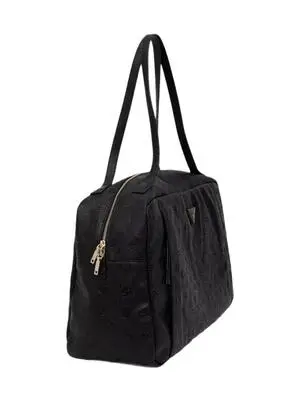 Guess Devon Logo-embossed Tote Bag - Black