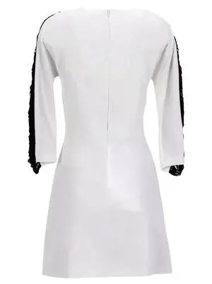Sandro Fringe Side-sleeve Dress - White