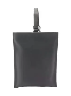 HERMÈS Hermès Black Calf Leather Poussin Plus Belt Bag