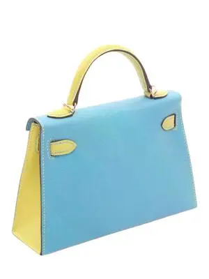 Hermès 2010s Mini Kelly 2 Two-way Shoulder Bag - Blue