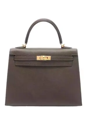 Hermès 2010s Kelly 25 Epsom Tote Bag Brown