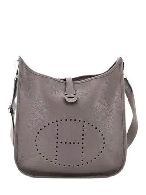Hermès Evelyne Bag Gen Iii Clemence Pm Crossbody Bag - Grey