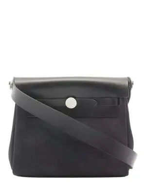 Hermès Mini Herbag Zip Shoulder Bag - Black