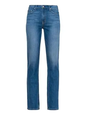 NOEND Eve Slim Straight Crop Jeans In Cripple Creek - Blue