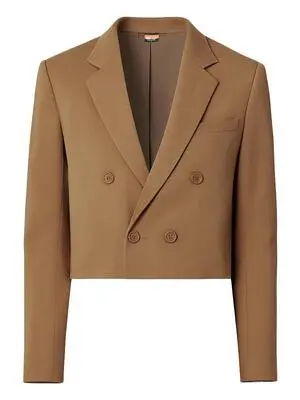 MAUI X LOLITA Bastien Tan Cropped Blazer - Brown