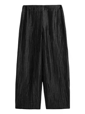 NOCTURNE Relaxed Linen Pants - Black